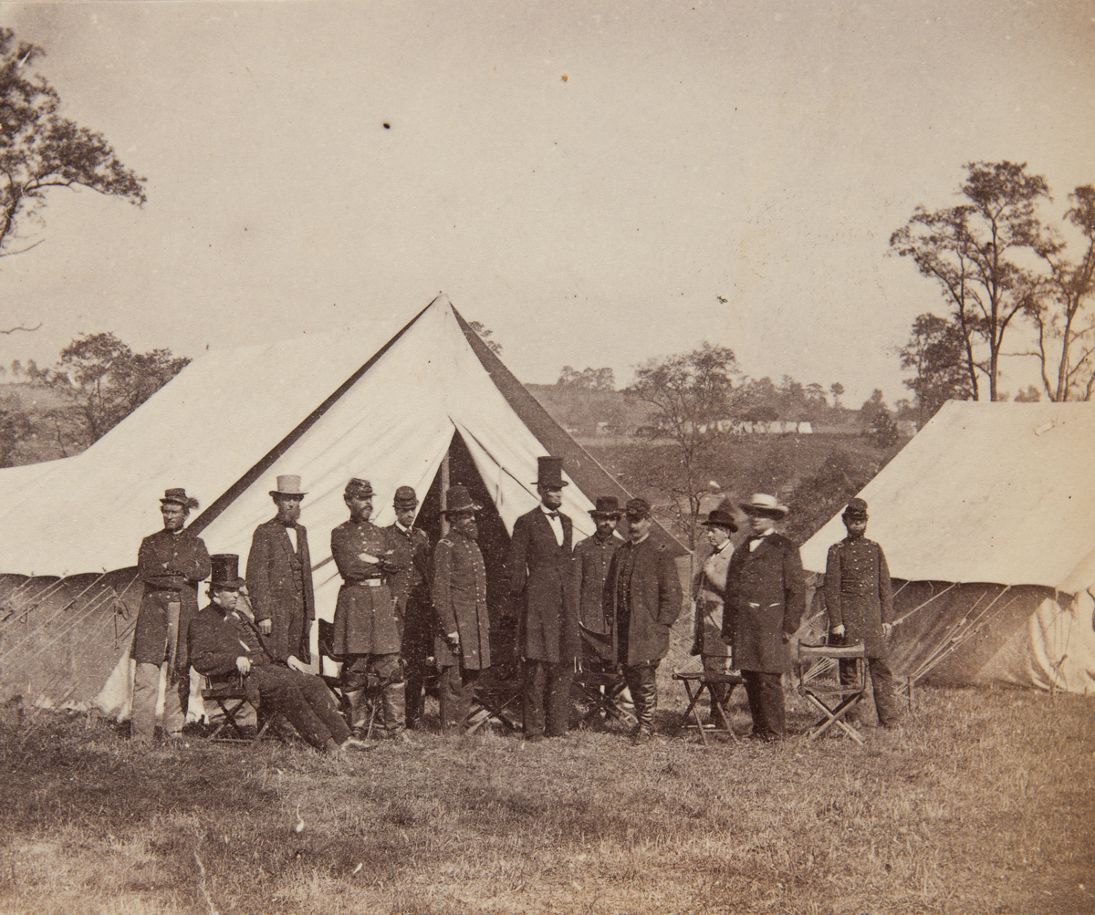 Pres. Lincoln. Gen. McClellan, &c. at Headquarters. | The 19th Century ...