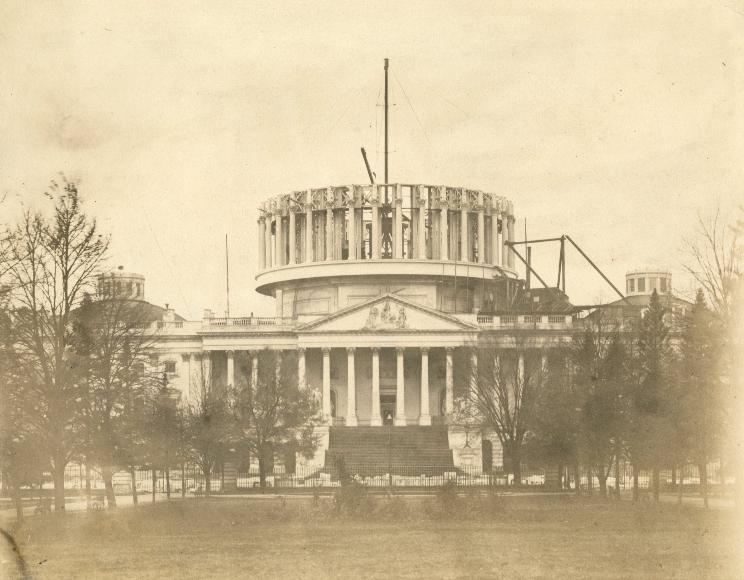 Capitol dome construction salt print | The 19th Century Rare Book and ...